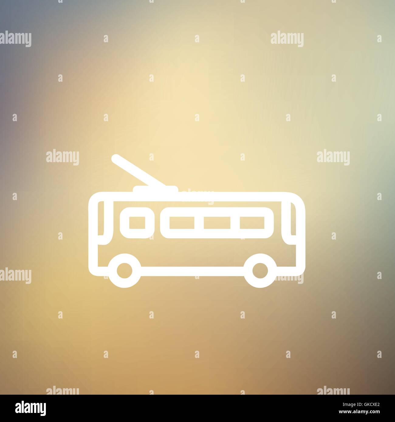 Bus thin line icon Stock Vector Image & Art - Alamy