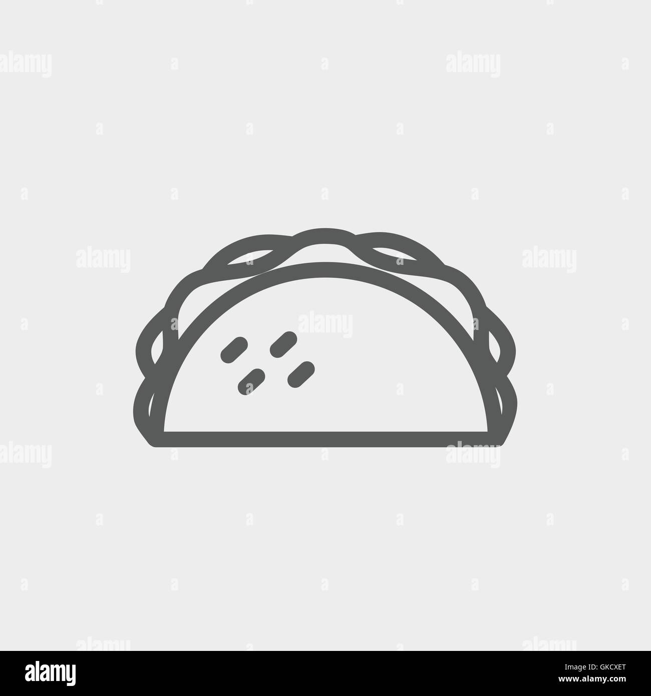 Tacos mexican cuisine line hi-res stock photography and images - Alamy