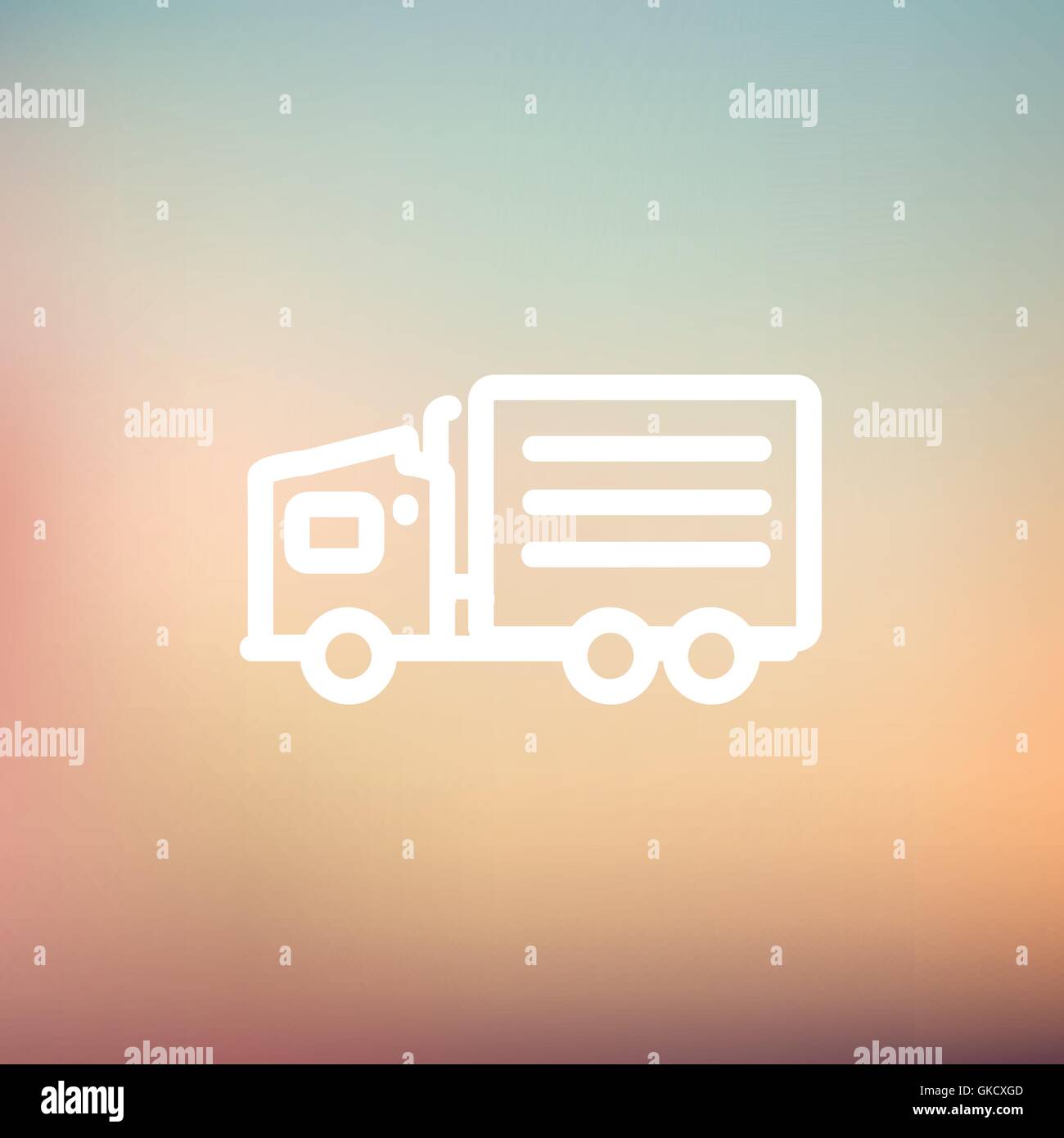 Courier vector thin line Stock Vector Images - Alamy