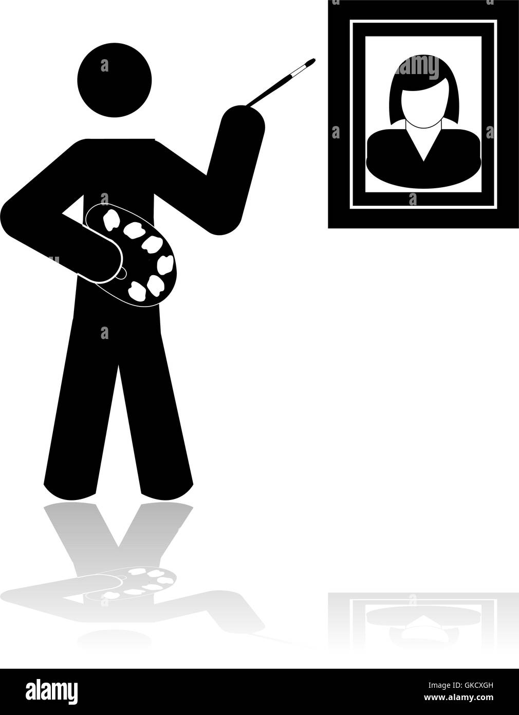 Representation of artist Stock Vector Images - Alamy