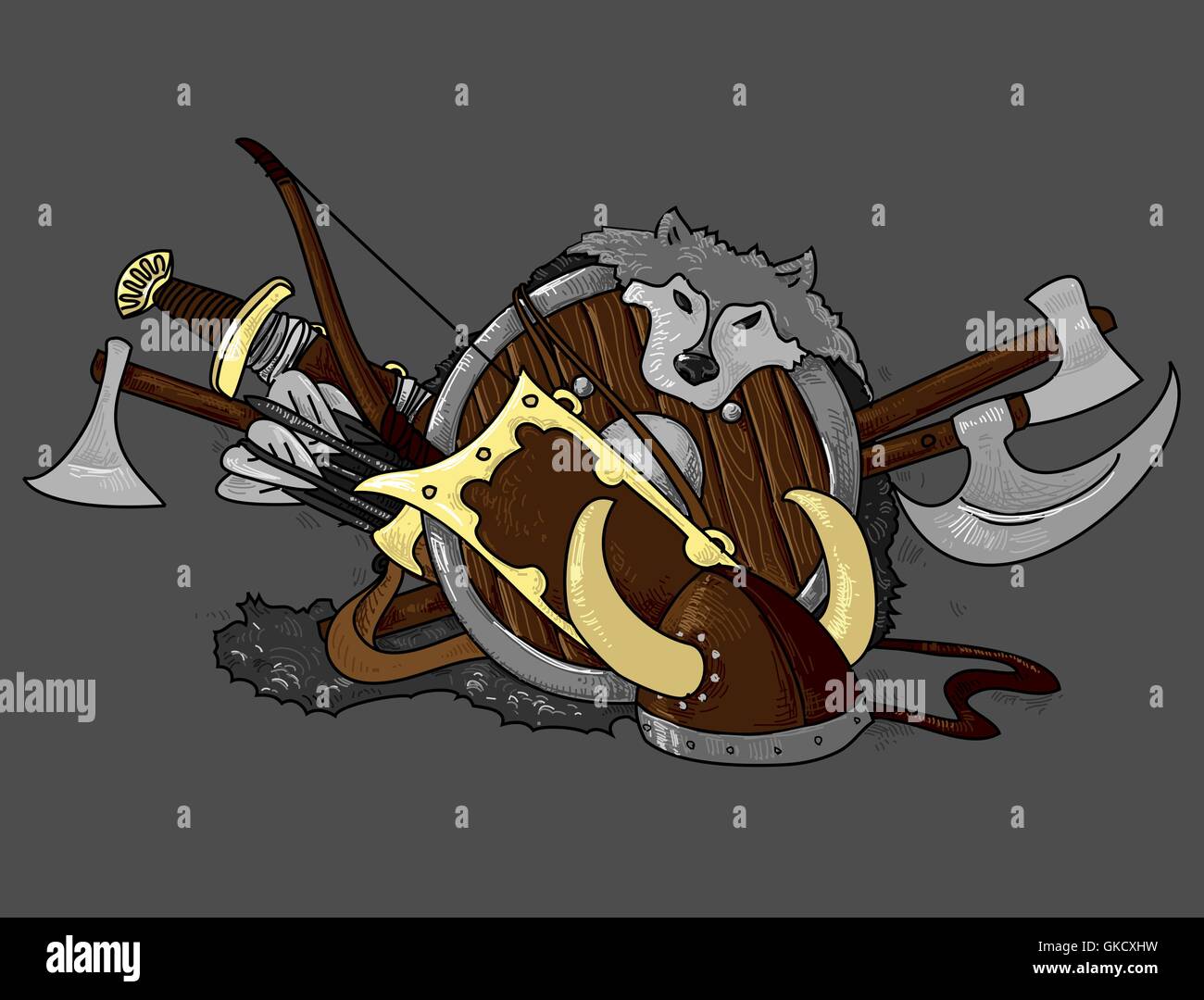 shield medieval hand drawing Stock Vector Image & Art - Alamy