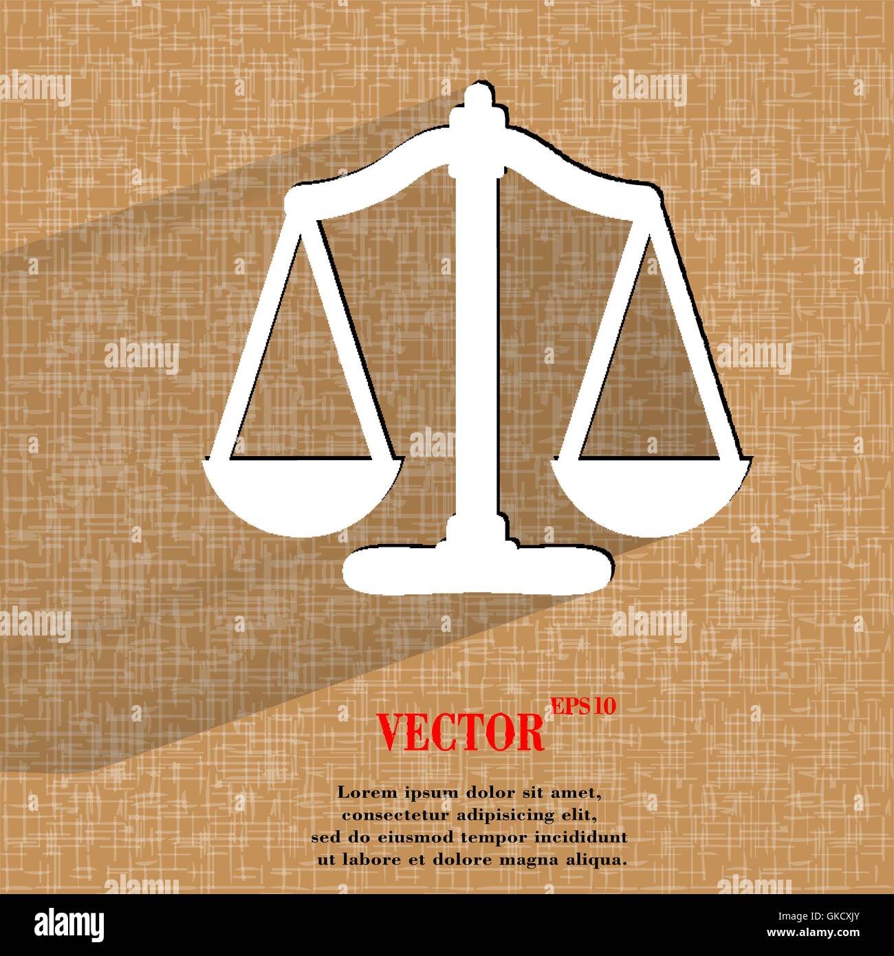 Scales balance. Flat modern web button on a flat geometric abstract ...