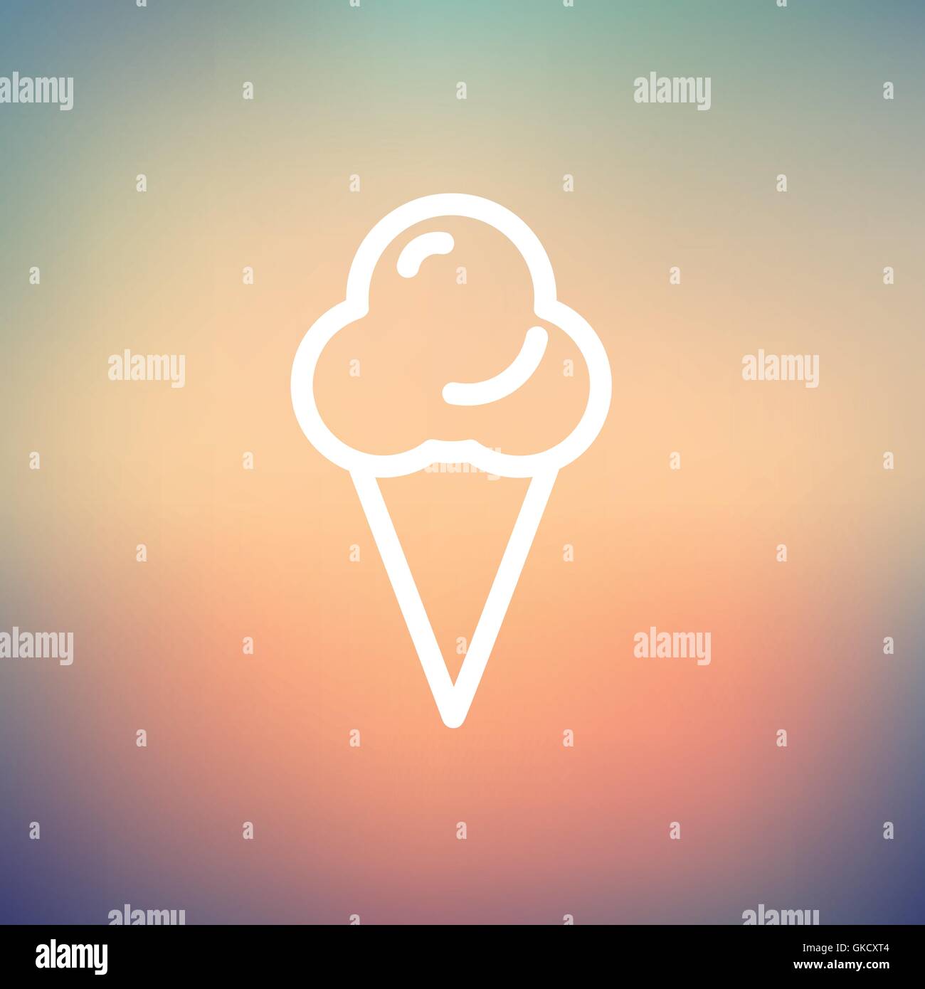 Summer pistachio ice cream Stock Vector Images - Alamy
