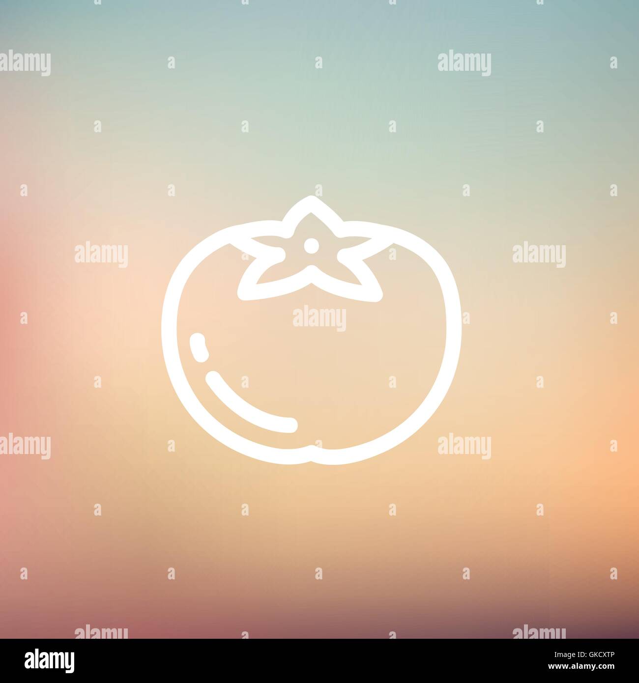 Tomato vegetable healthy food outline Stock Vector Images - Alamy