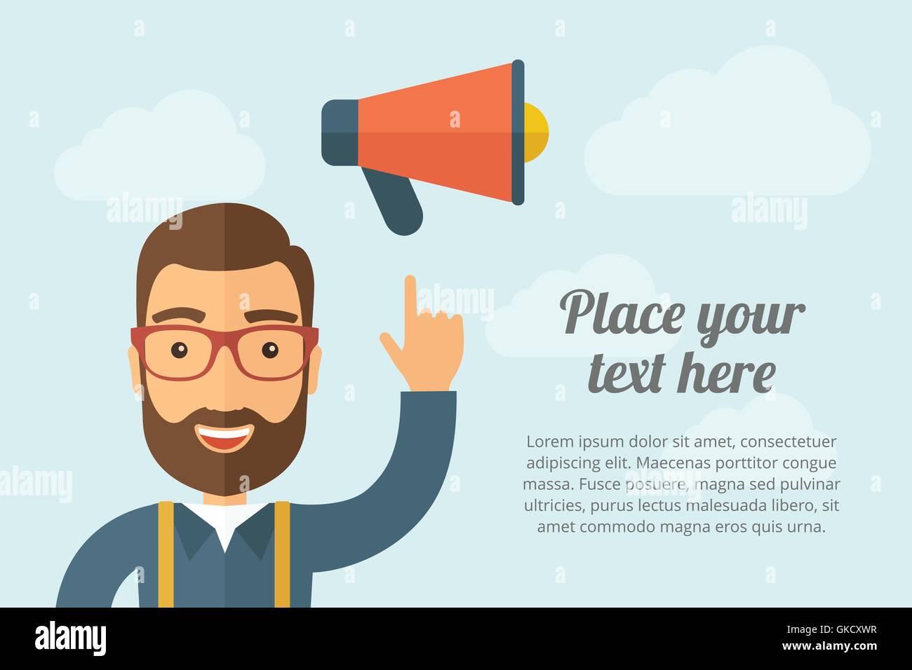 Man pointing the megaphone icon Stock Vector Image & Art - Alamy