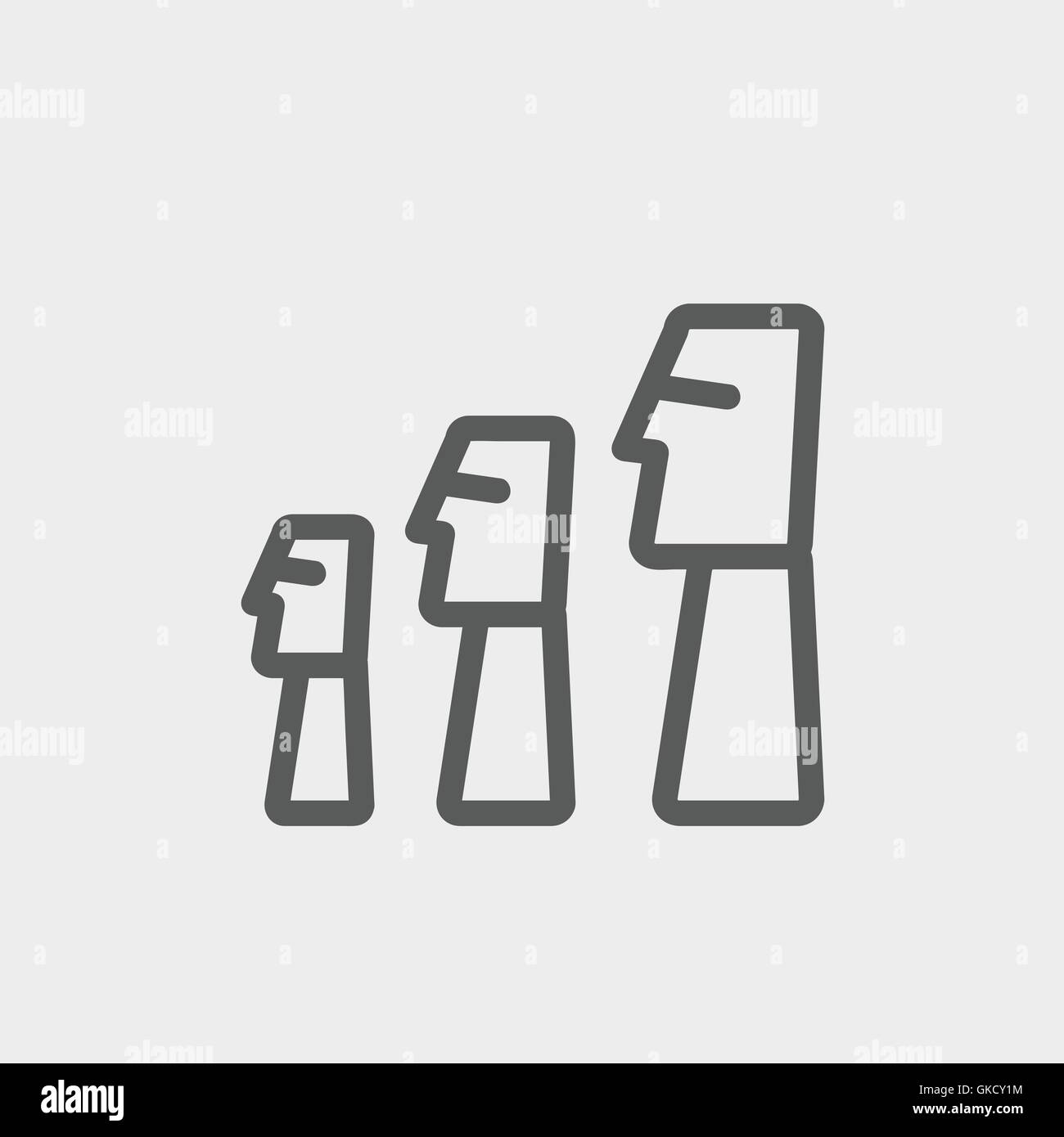 Easter island, chile Black and White Stock Photos & Images - Alamy