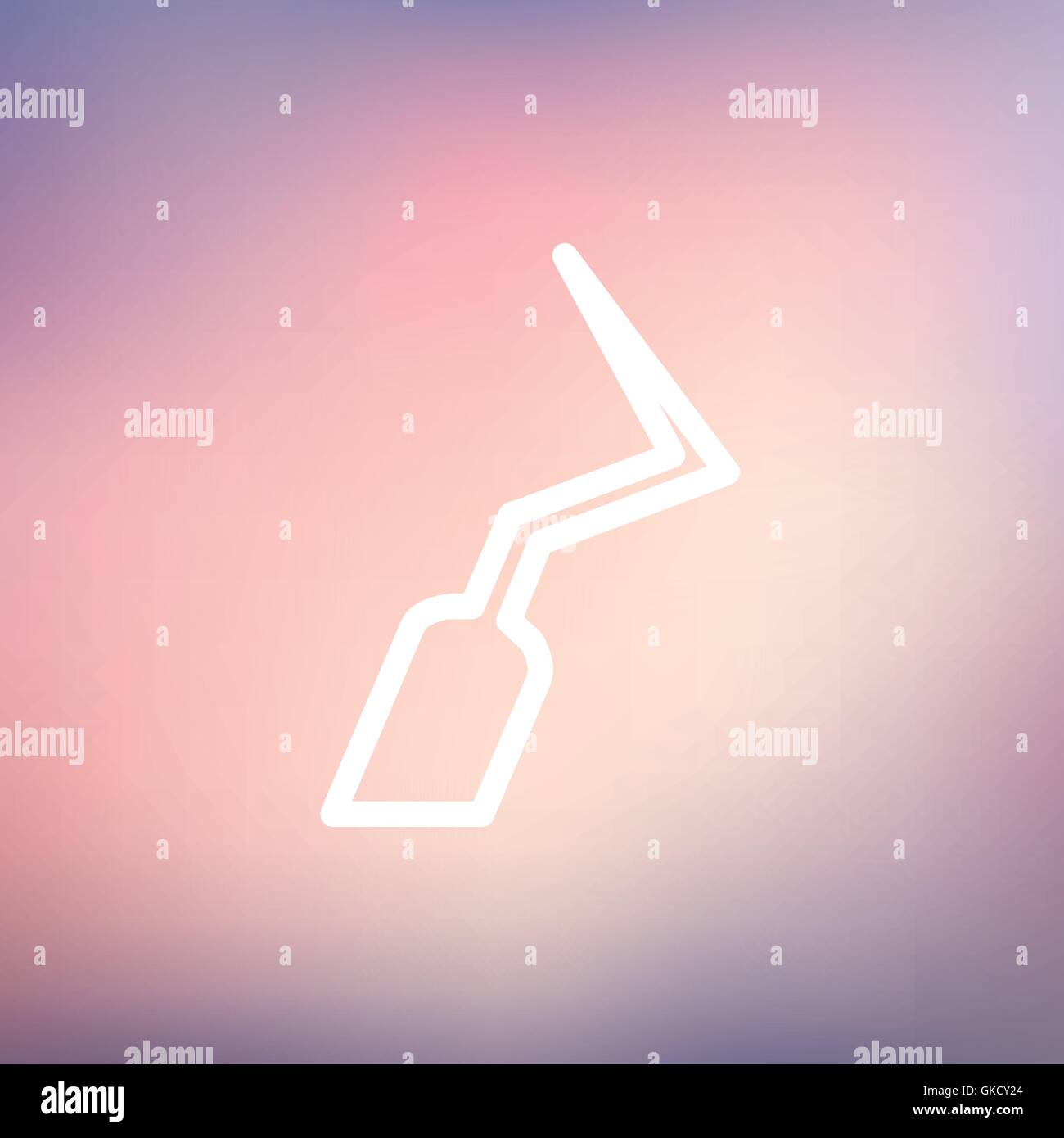Dental scraper thin line icon Stock Vector Image & Art - Alamy
