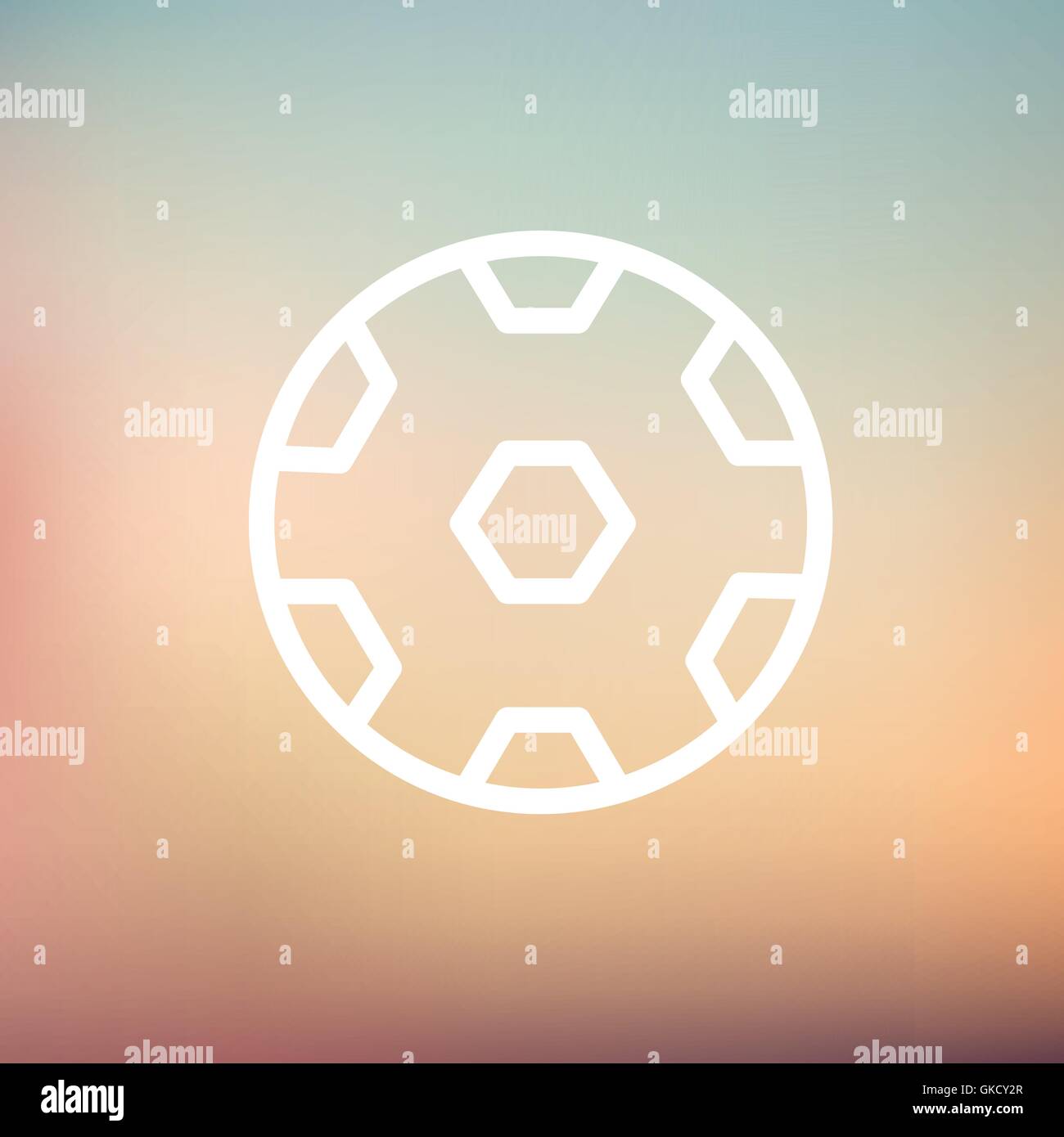 Line art soccer ball Stock Vector Images - Alamy