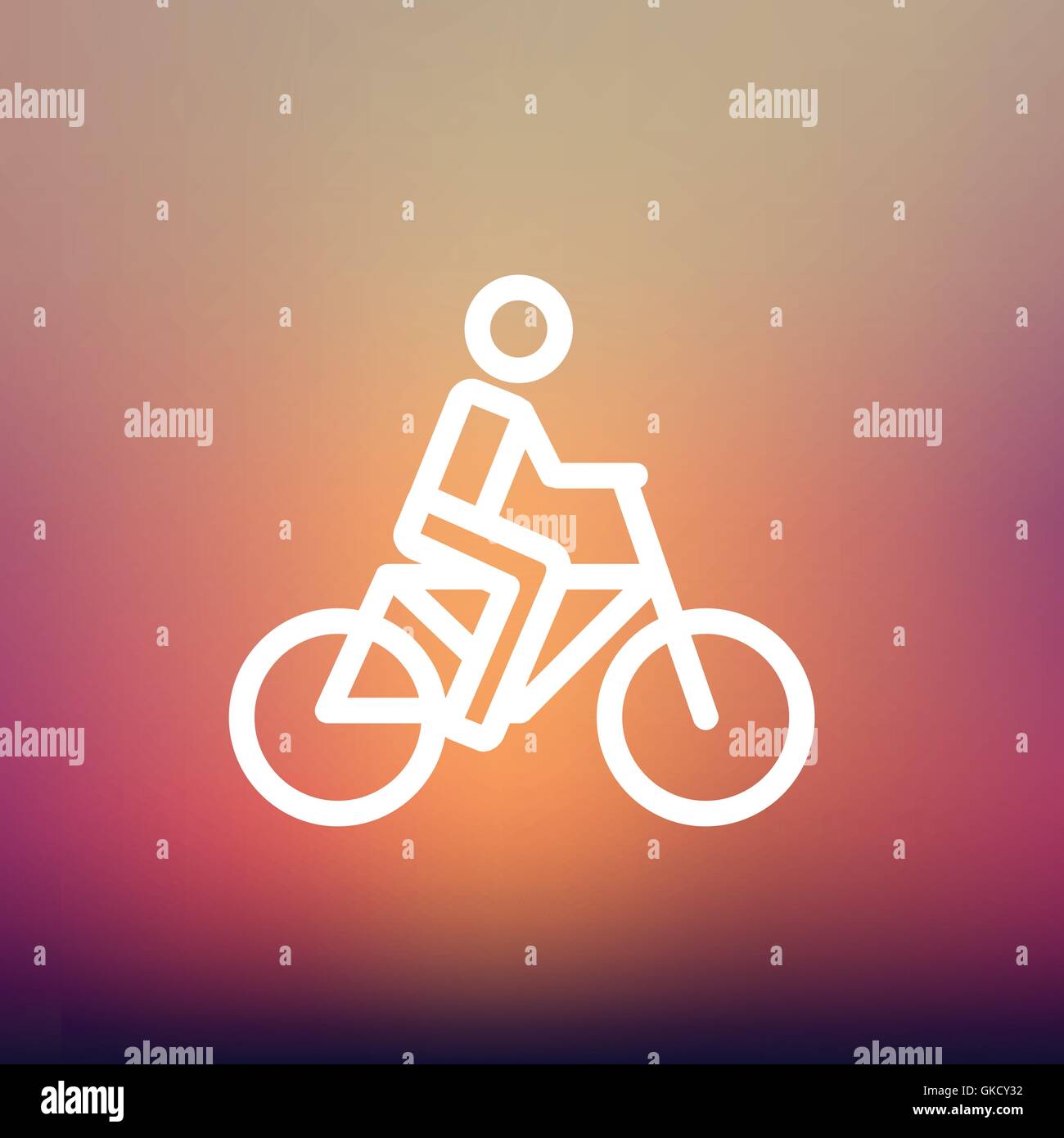 Racing bike thin line icon Stock Vector Image & Art - Alamy