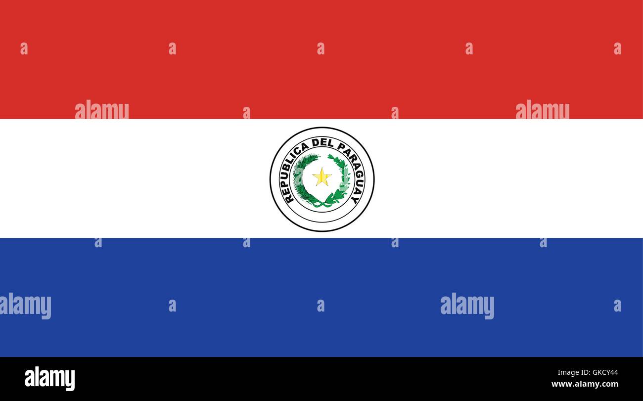 Paraguay flag icon Stock Vector Images - Alamy