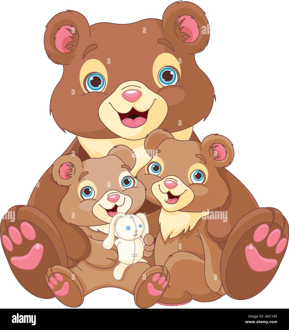 Father bear and cub Stock Vector Images - Alamy