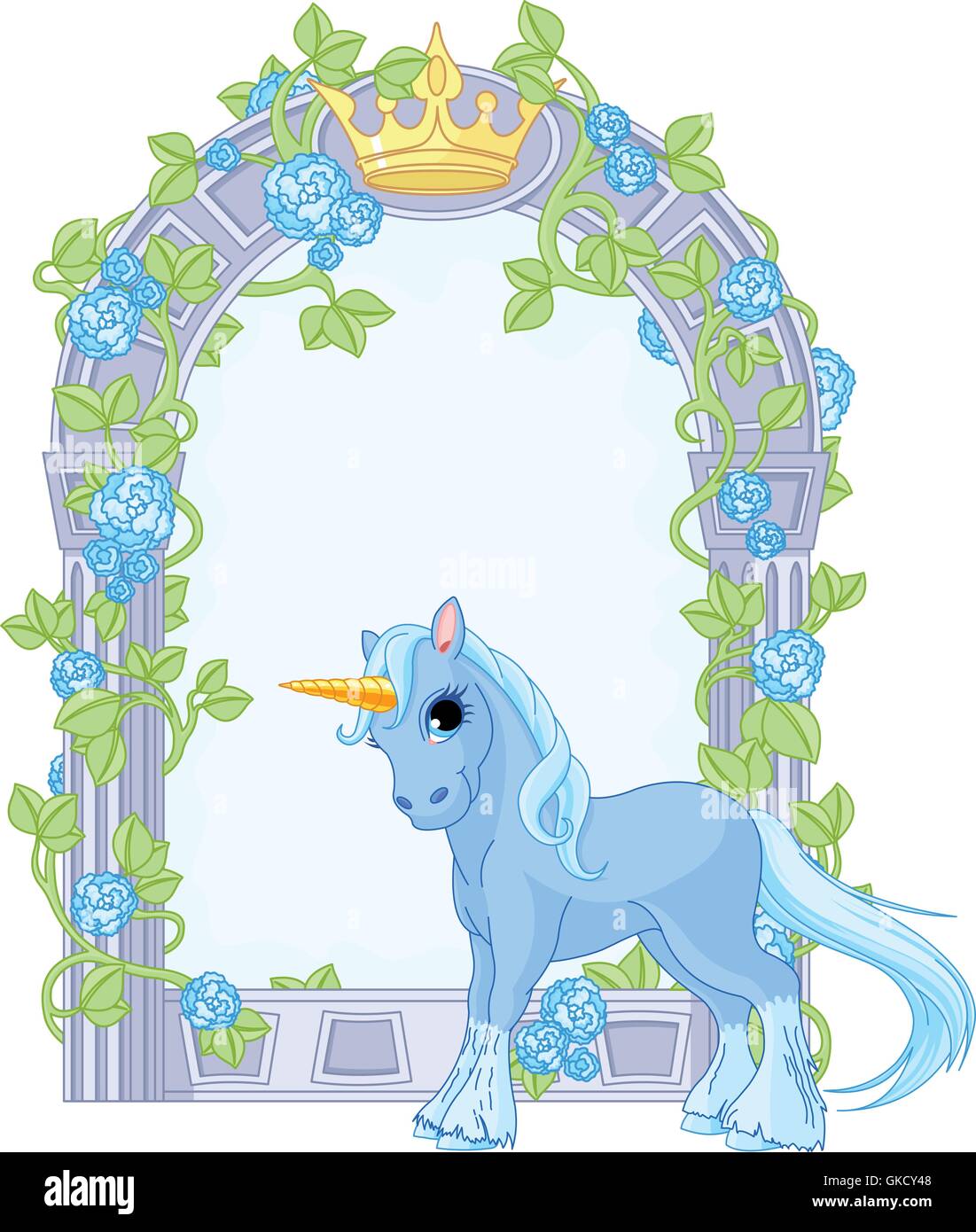 Drawing flower frame beautiful Stock Vector Images - Alamy