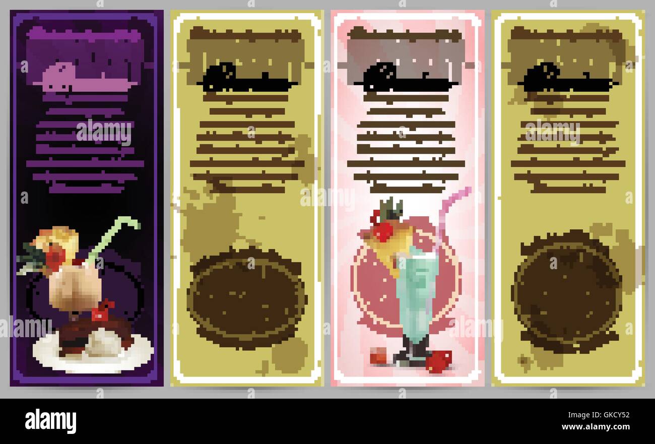 set of dessert labels Stock Vector Image & Art - Alamy