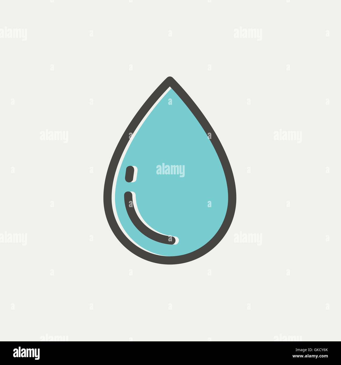 Water Drop thin line icon Stock Vector Image & Art - Alamy