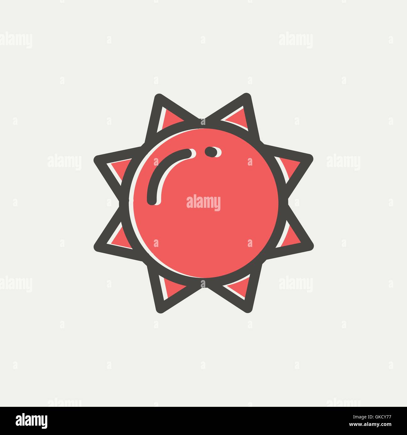 Thin sun Stock Vector Images - Alamy