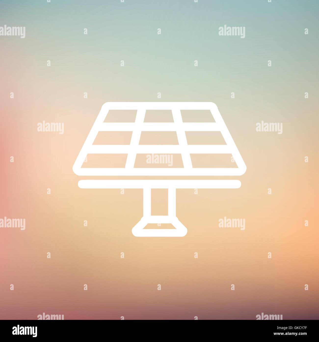 Solar panel line on Stock Vector Images - Alamy