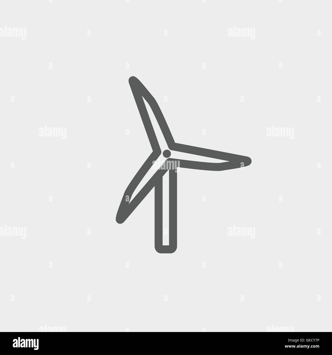 Modern wind turbine and old windmill Stock Vector Images - Alamy