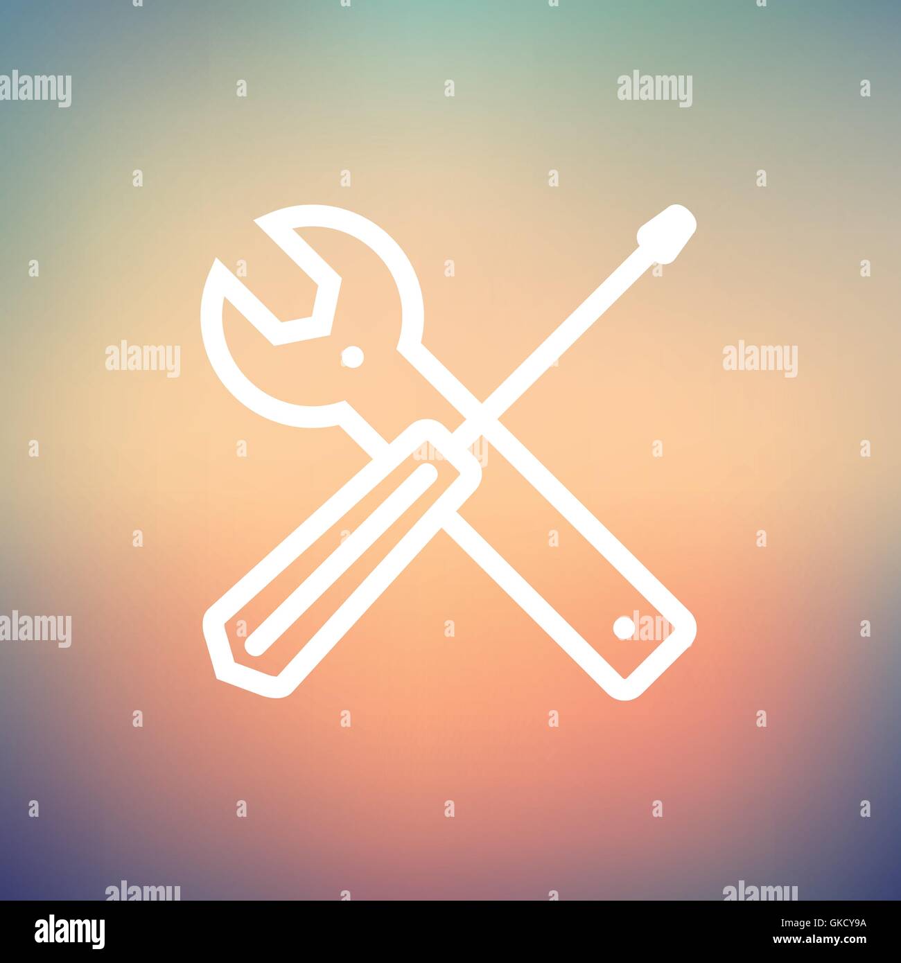 Screw driver icon Stock Vector Images - Alamy