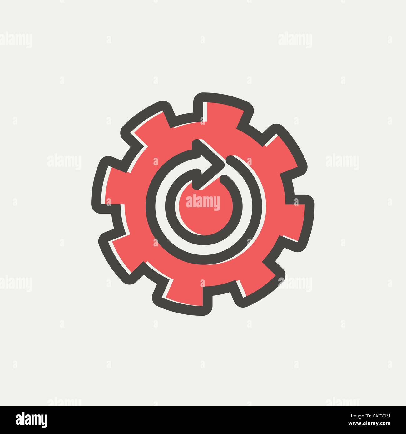 Circle arrow gear wheel hi-res stock photography and images - Alamy