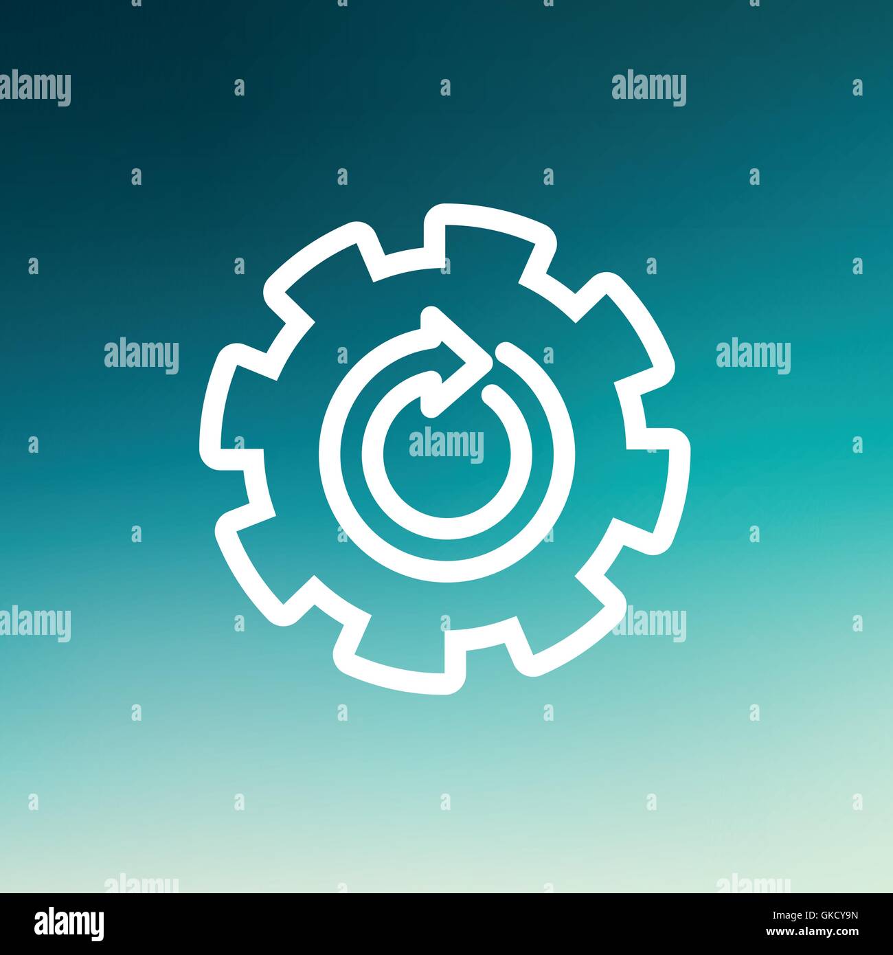 Circle arrow gear wheel hi-res stock photography and images - Alamy