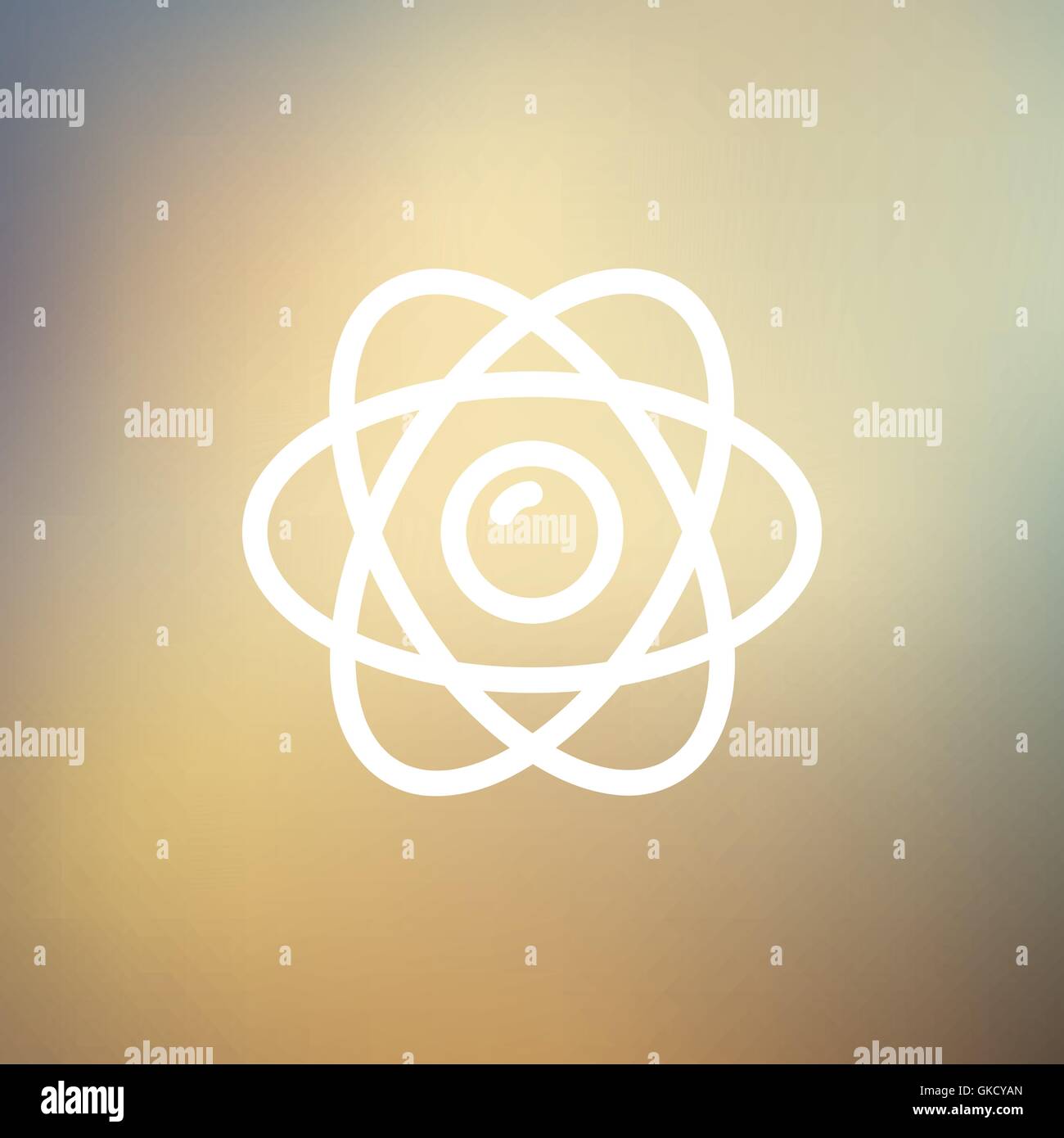 Atom outline hi-res stock photography and images - Alamy