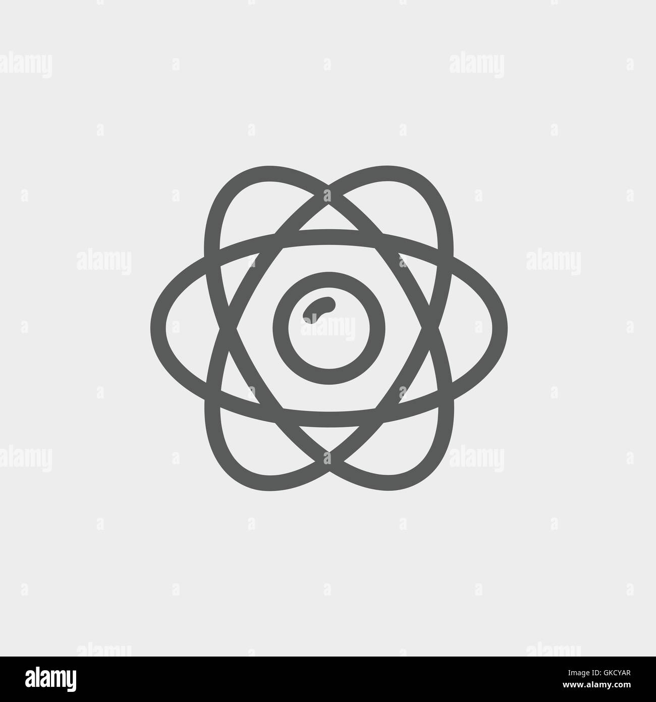 Atom outline hi-res stock photography and images - Alamy