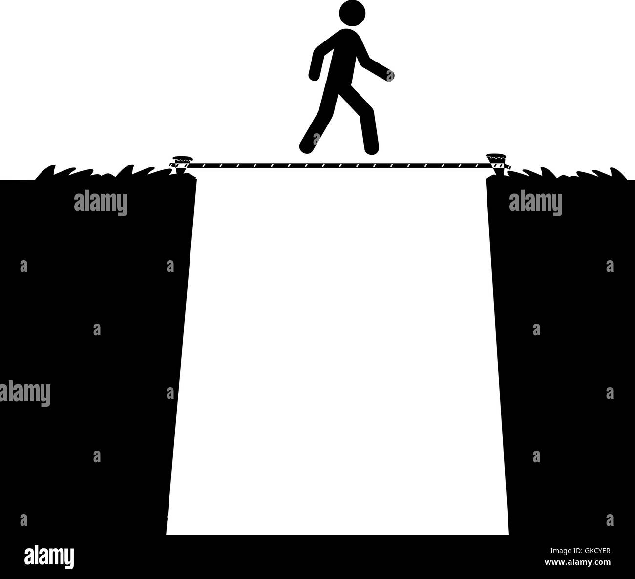 Concept balancing act Stock Vector Images - Alamy