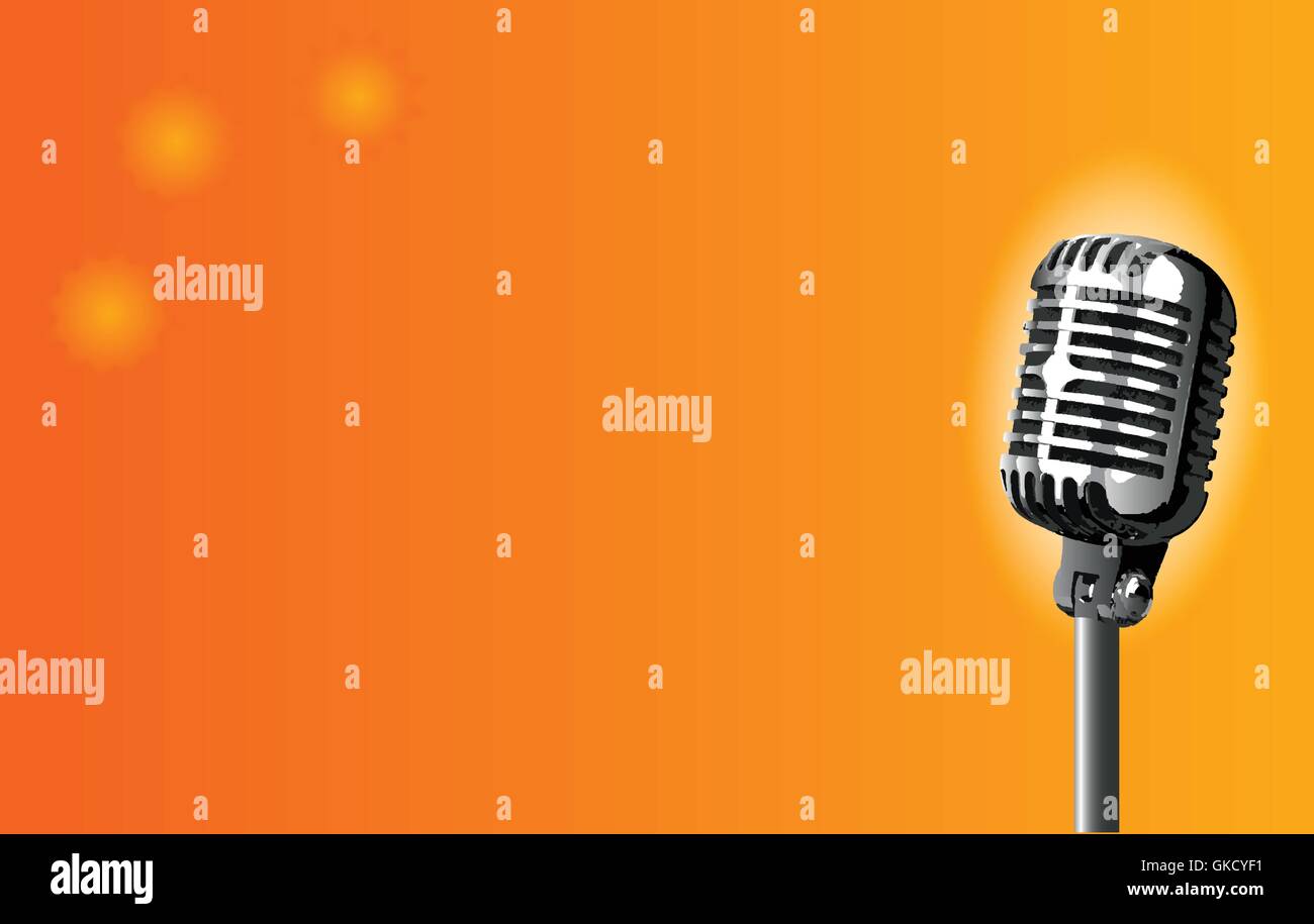 Stand up stage mic Stock Vector Images - Alamy