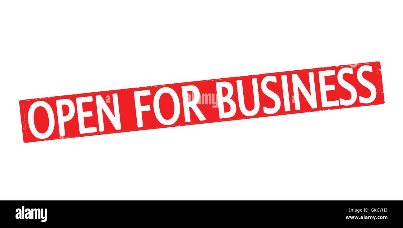 Open for business Stock Vector Image & Art - Alamy