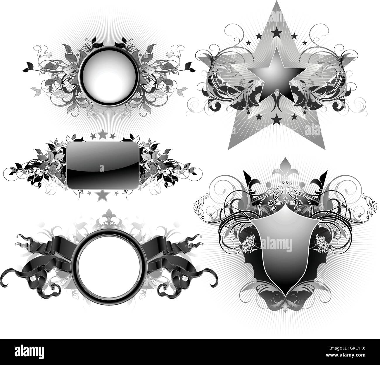 Old shields Stock Vector Images - Alamy