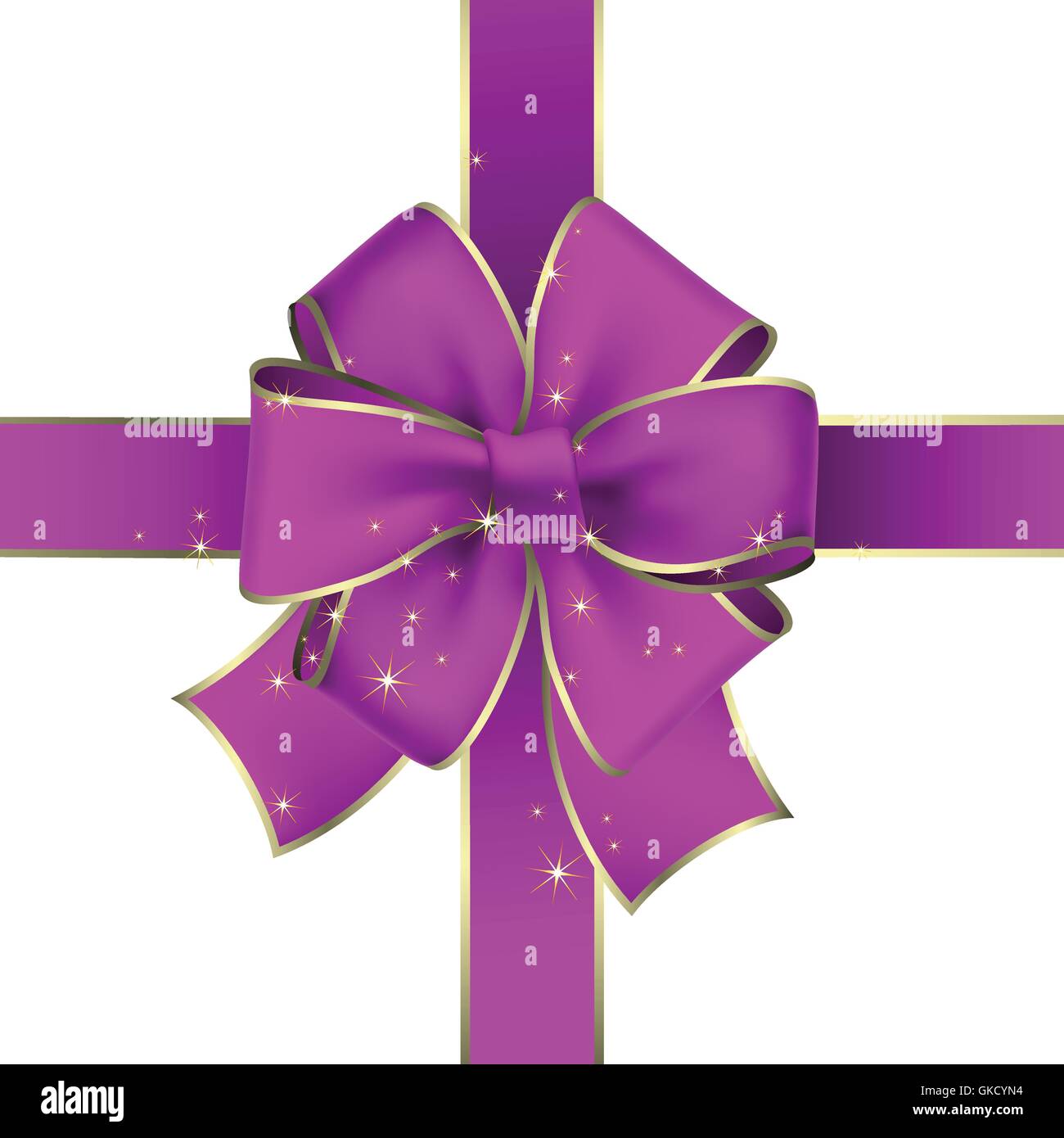 Gold star bow Stock Vector Images - Alamy