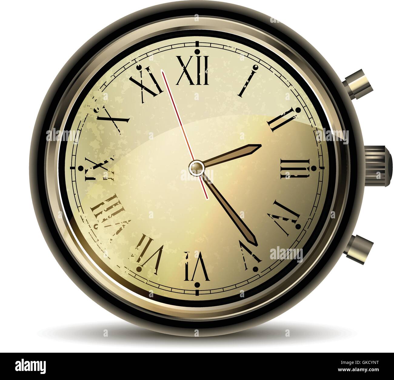 Vintage clocks Stock Vector Images - Alamy