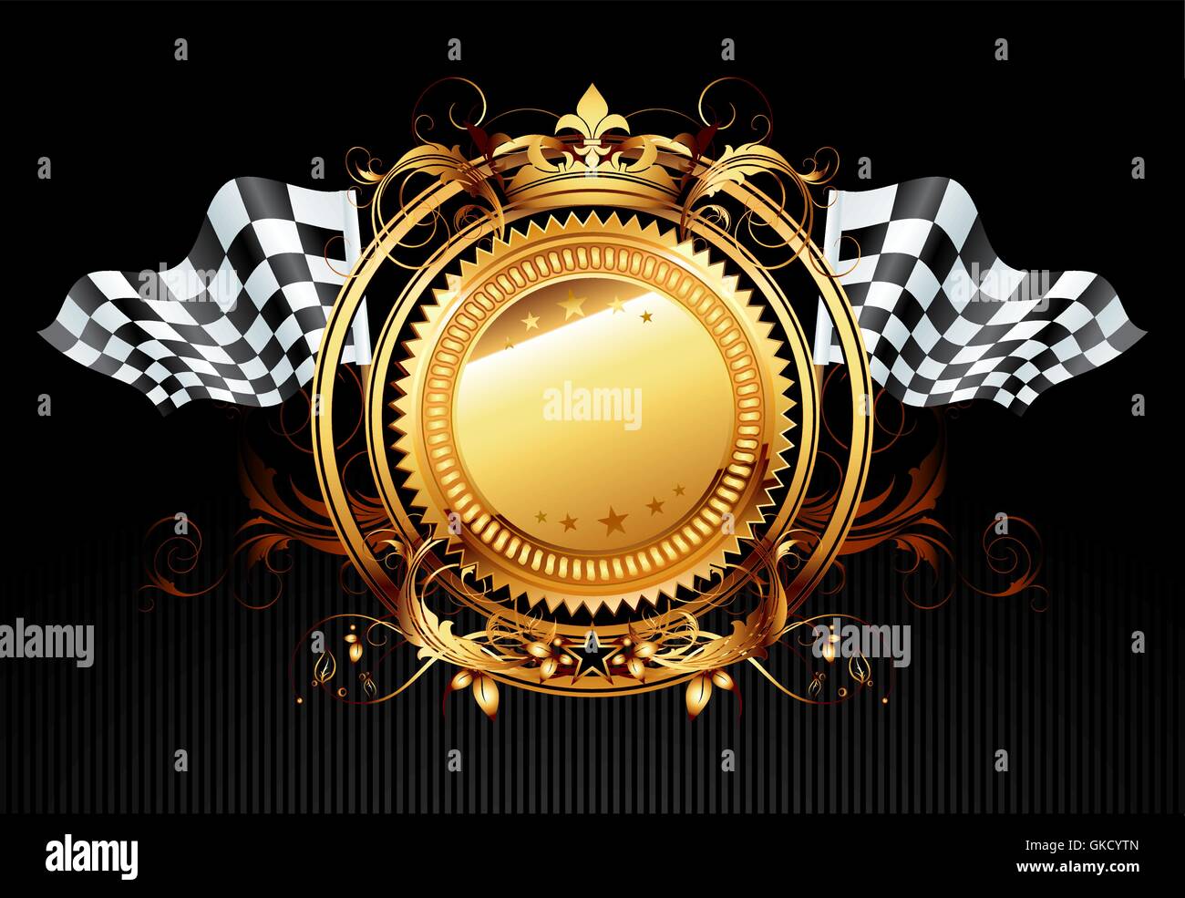 ornamental shield with f1 flags Stock Vector Image & Art - Alamy