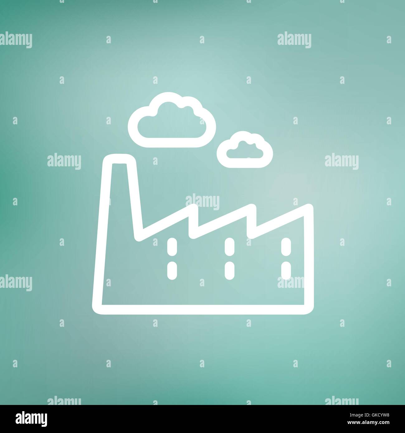 Factory thin line icon Stock Vector Image & Art - Alamy