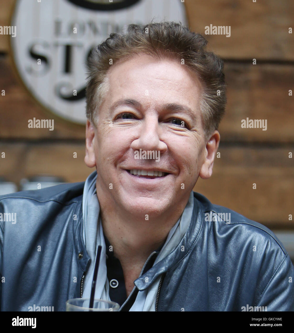 Ross King having a quiet drink opposite ITV Studios Featuring: Ross ...