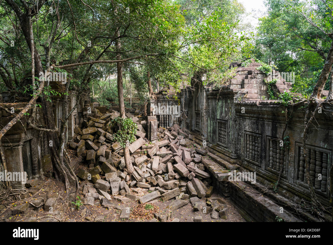 State secret temple architecture column, in Siem Reap, Cambodia Stock ...
