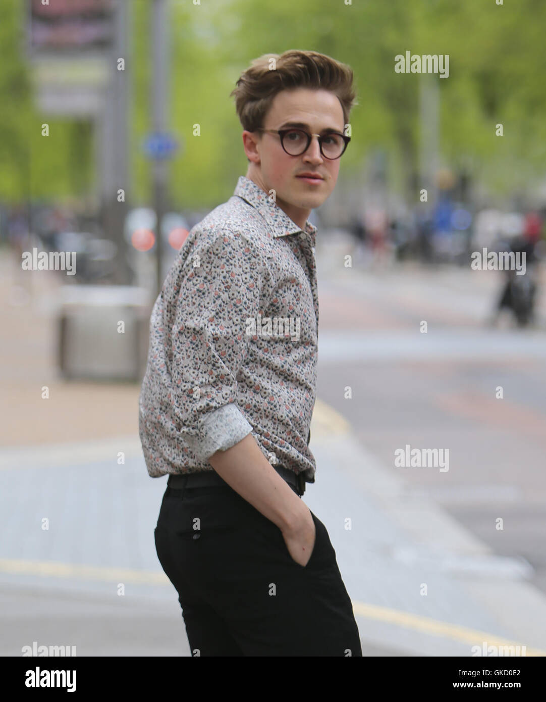 Tom Fletcher outside ITV Studios Featuring: Tom Fletcher Where: London ...