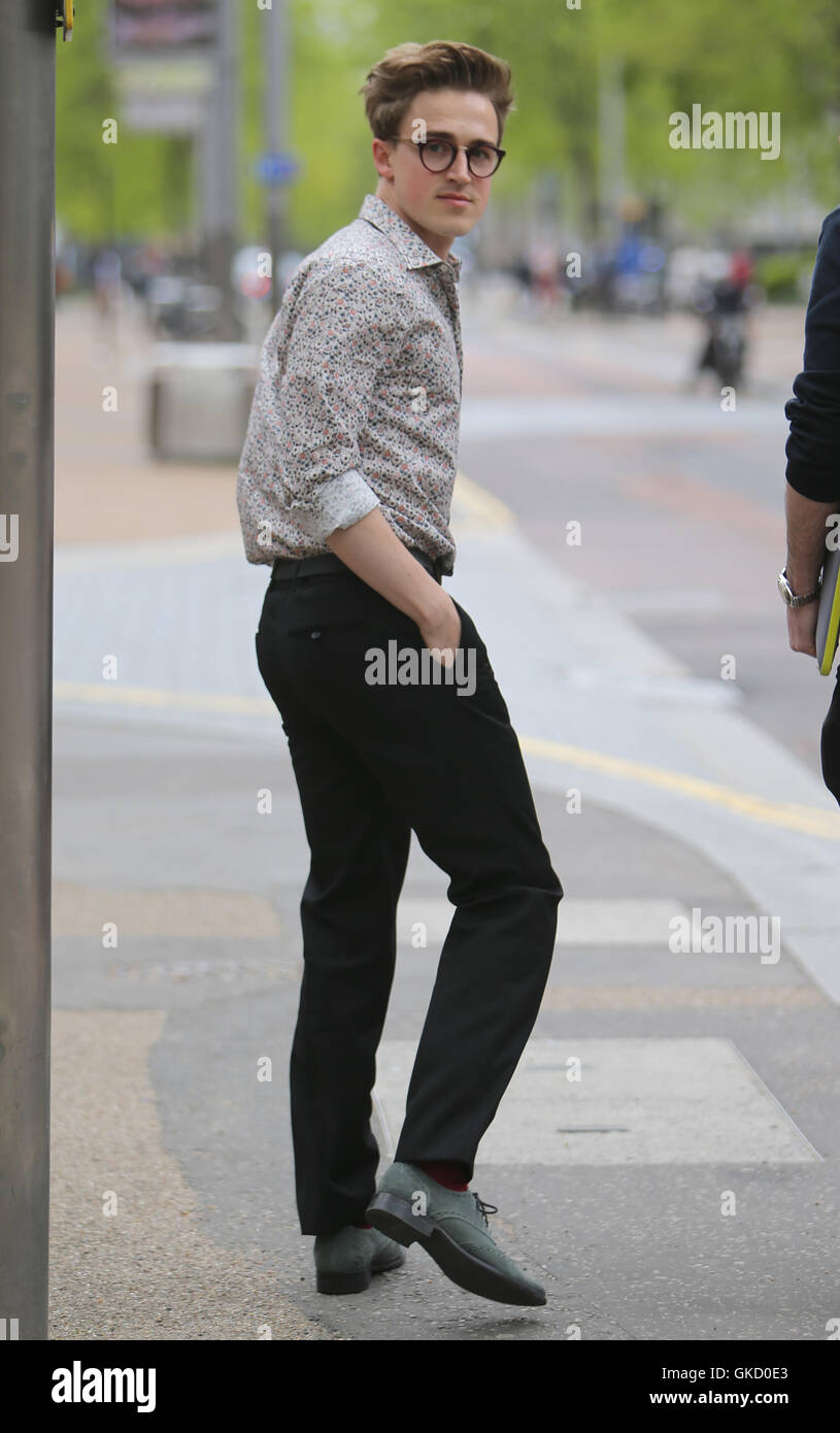 Tom Fletcher outside ITV Studios Featuring: Tom Fletcher Where: London ...