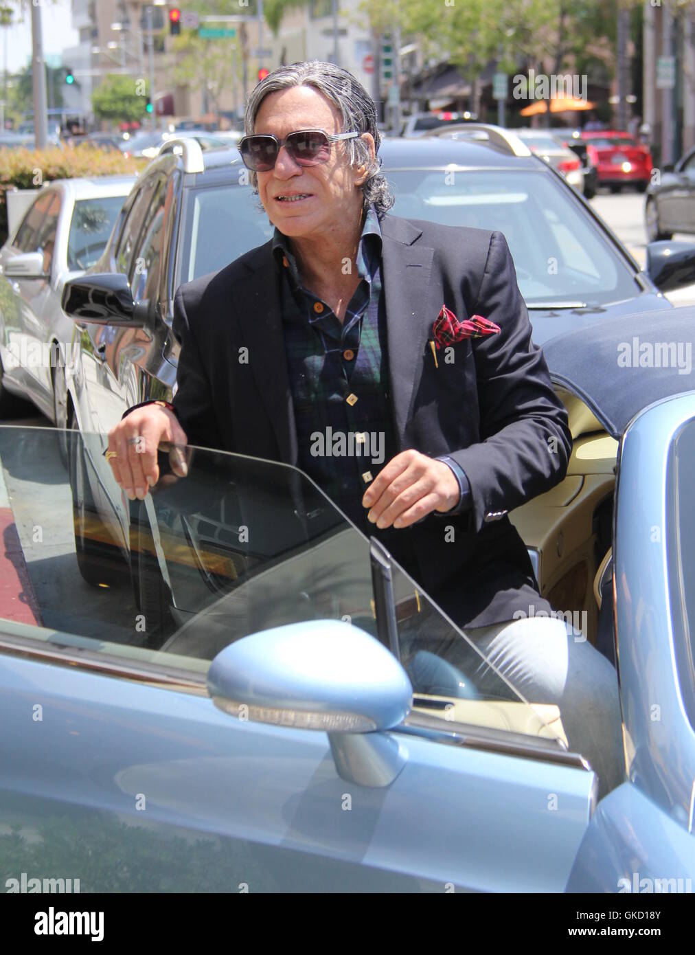 Mickey Rourke gets lunch at Caffe Roma in Beverly Hills Featuring ...
