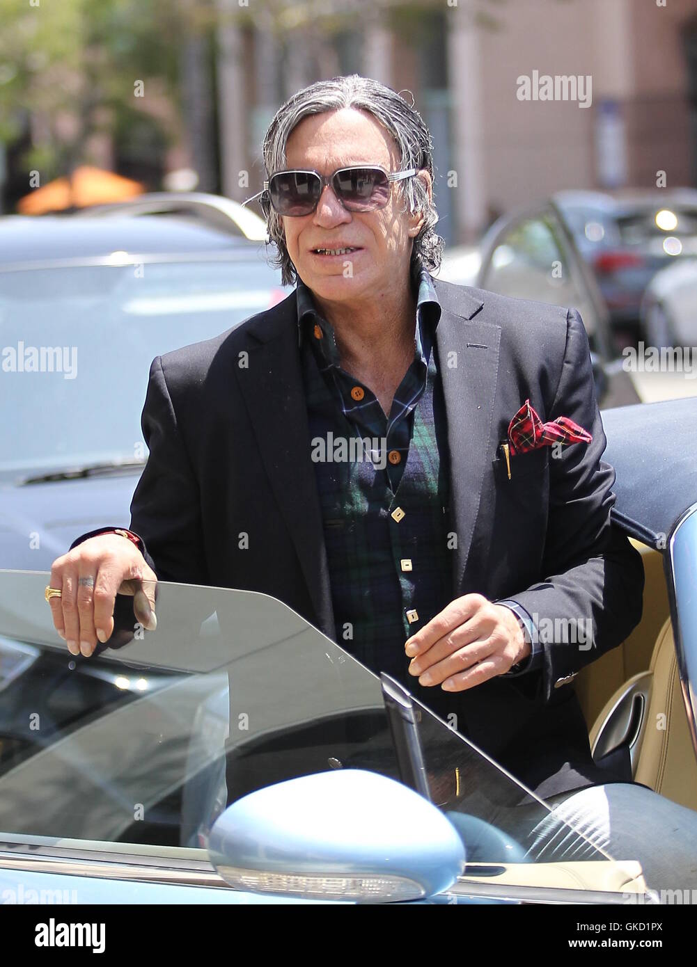 Mickey Rourke out in Beverly Hills Featuring: Mickey Rourke Where: Los ...