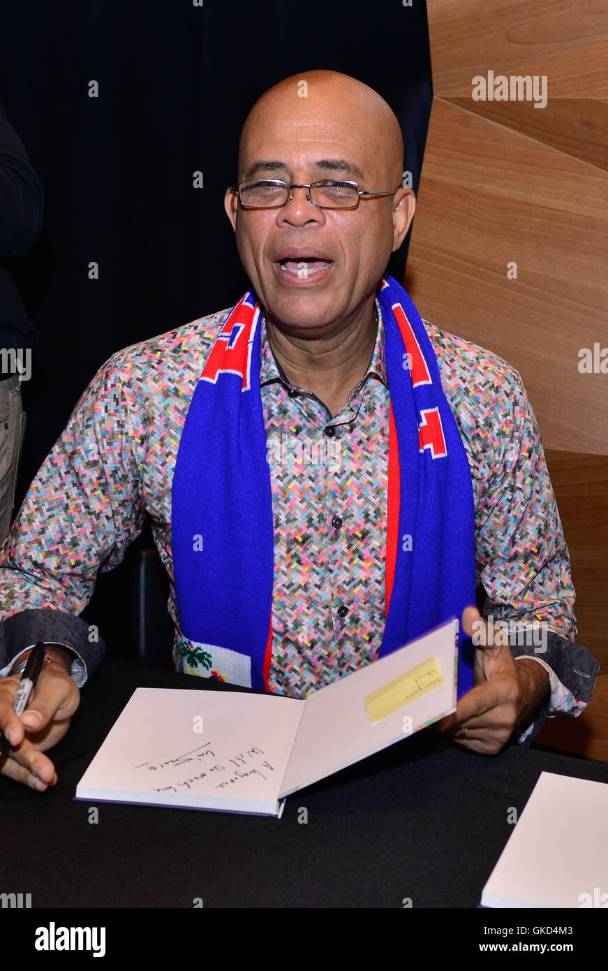 Former President of Haiti Michel J. Martelly in conversation with ...