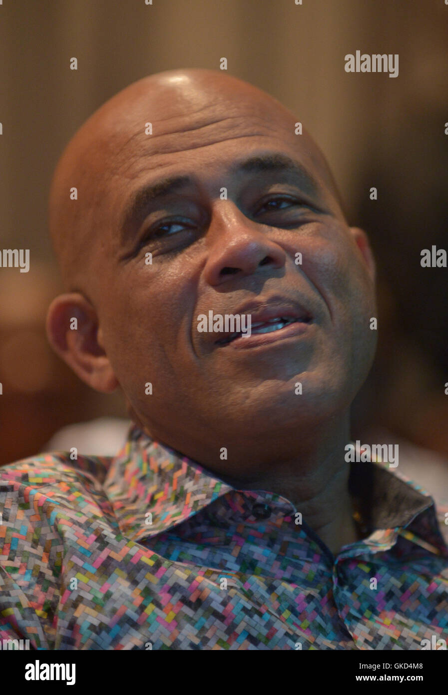 Former President of Haiti Michel J. Martelly in conversation with ...