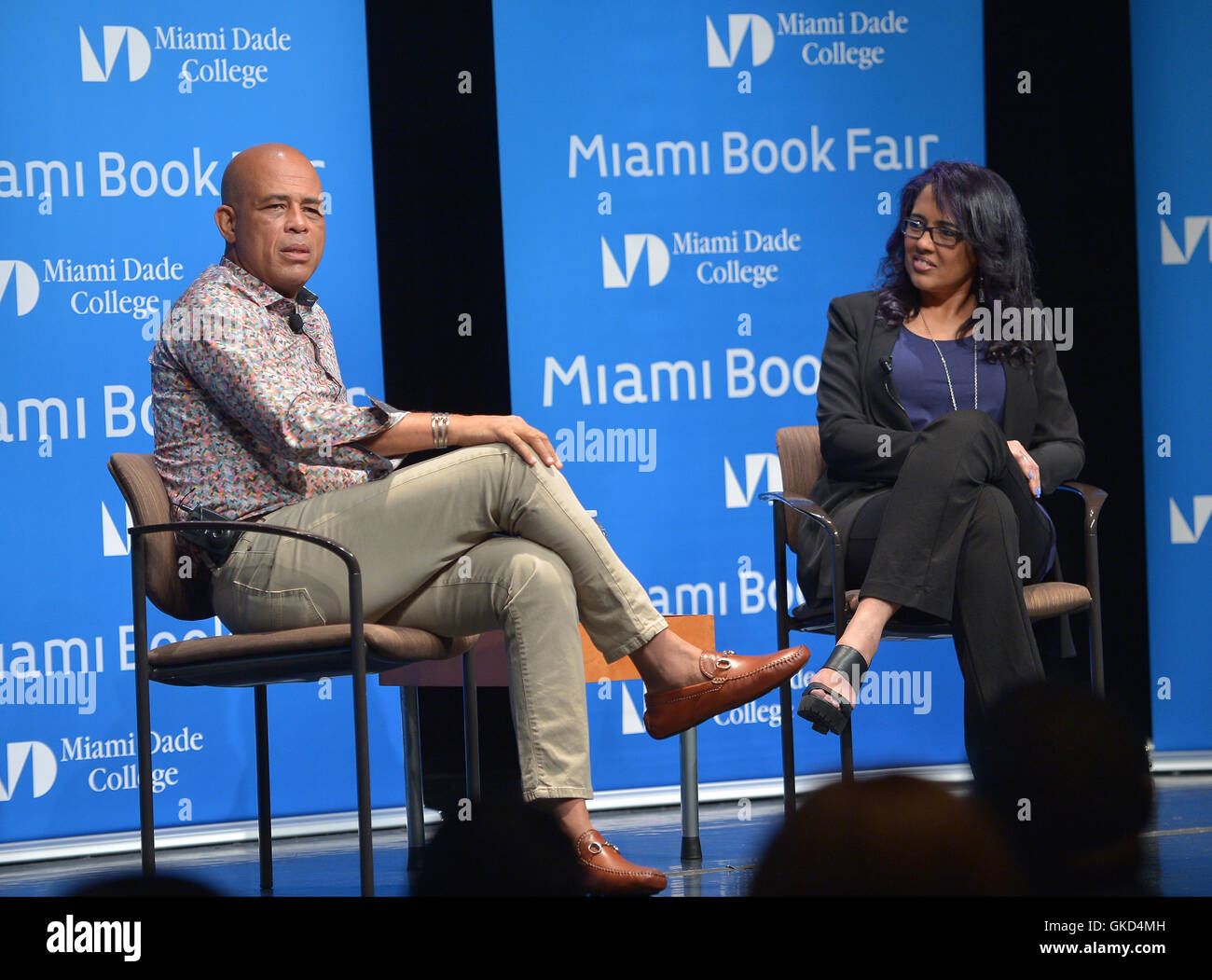 Former President of Haiti Michel J. Martelly in conversation with ...