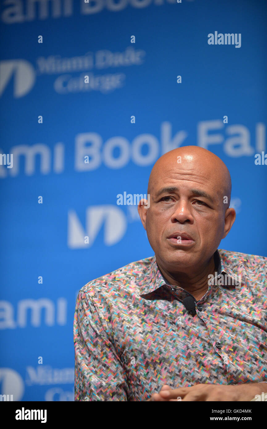 Former President of Haiti Michel J. Martelly in conversation with ...