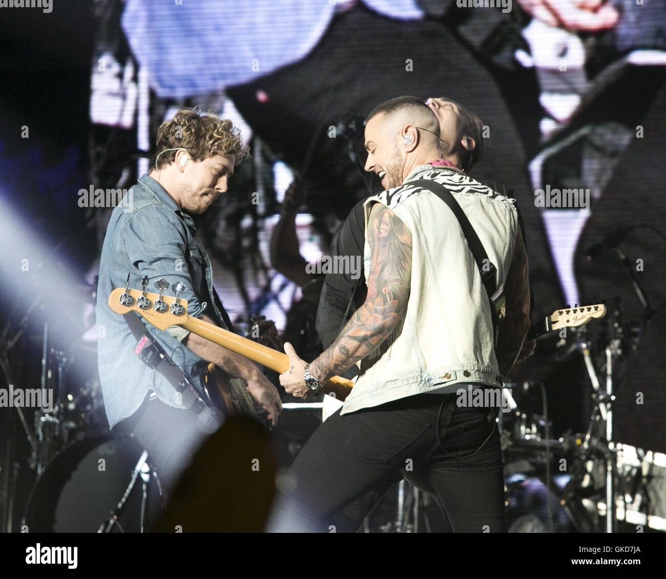 Busted performing live at the Genting Arena Birmingham Featuring ...