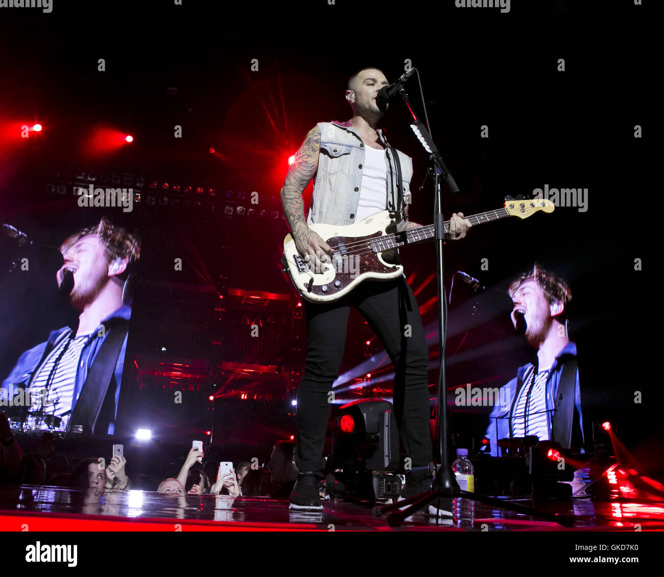 Busted performing live at the Genting Arena Birmingham Featuring ...