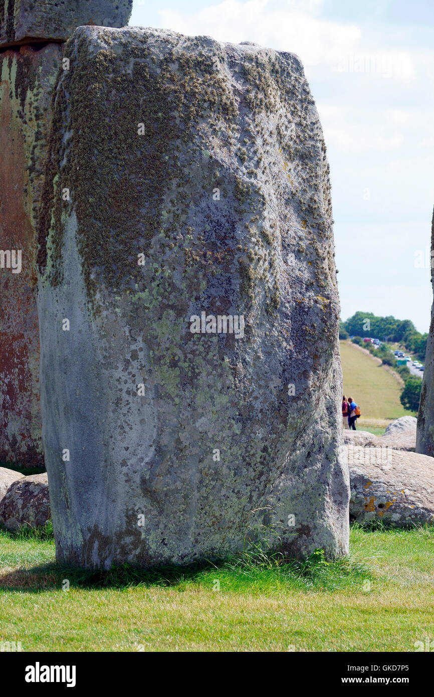 ONE OF THE SOUTH STONES, STONE HENGE Stock Photo - Alamy