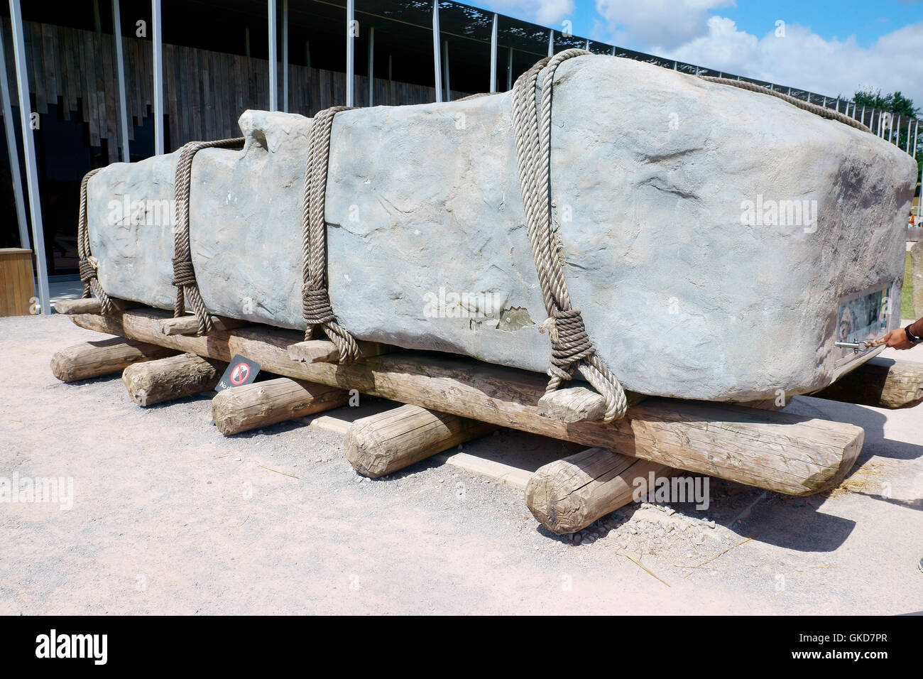 REPLICA OF THE STONES WITH A TEST PULL AT END Stock Photo - Alamy