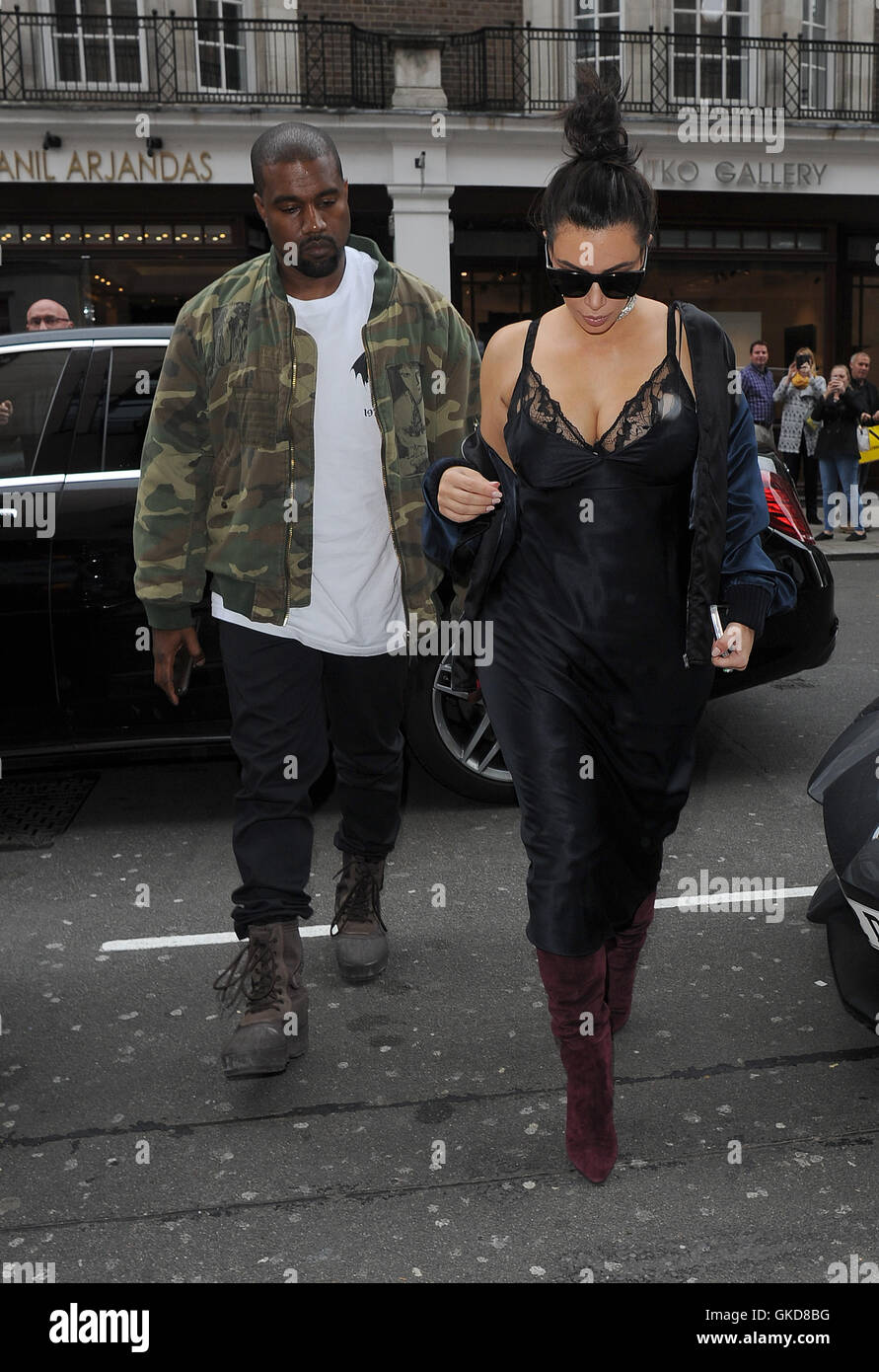 Kim Kardashian and Kanye West head to lunch at 'C' restaurant Featuring ...