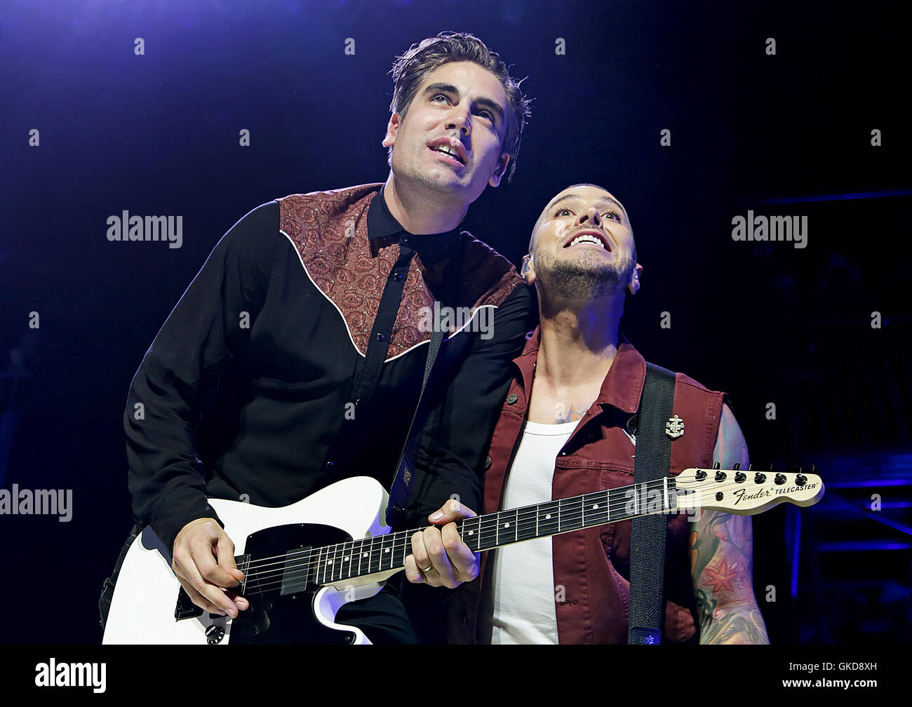 Busted erforming at Manchester Arena Featuring: Busted, Charlie Simpson ...
